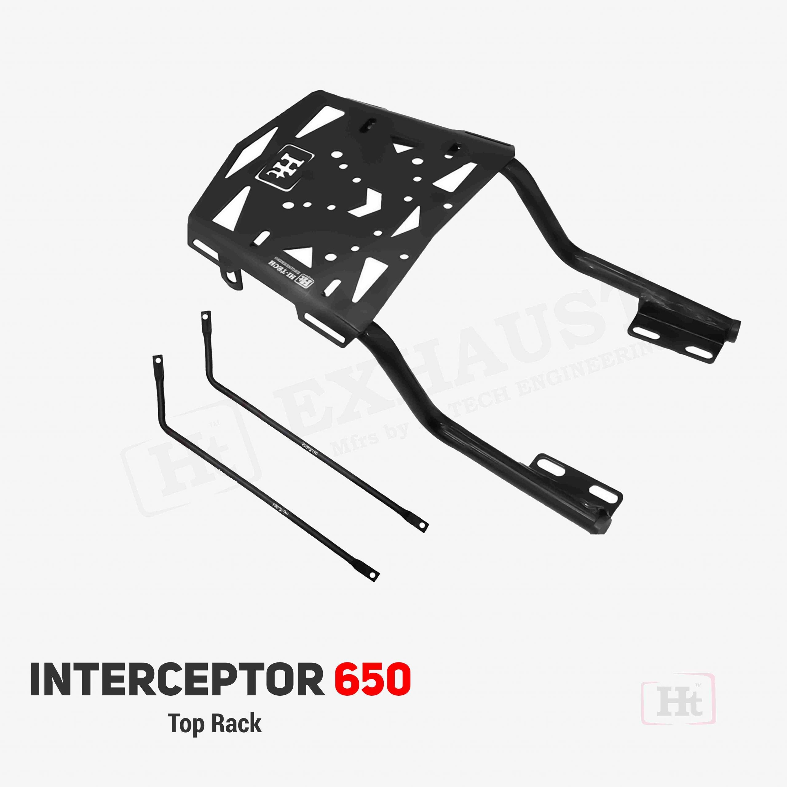HITECH TOP RACK FOR INTERCEPTOR AND GT 650 – IN 316 / HT EXHAUST – SPARIFY