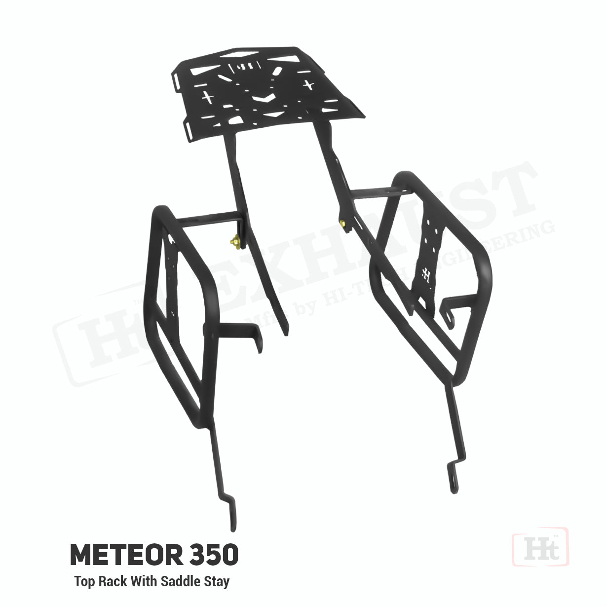 HITECH Meteor 350 Top Rack With Saddle Stay – REM 634 / ht exhaust ...