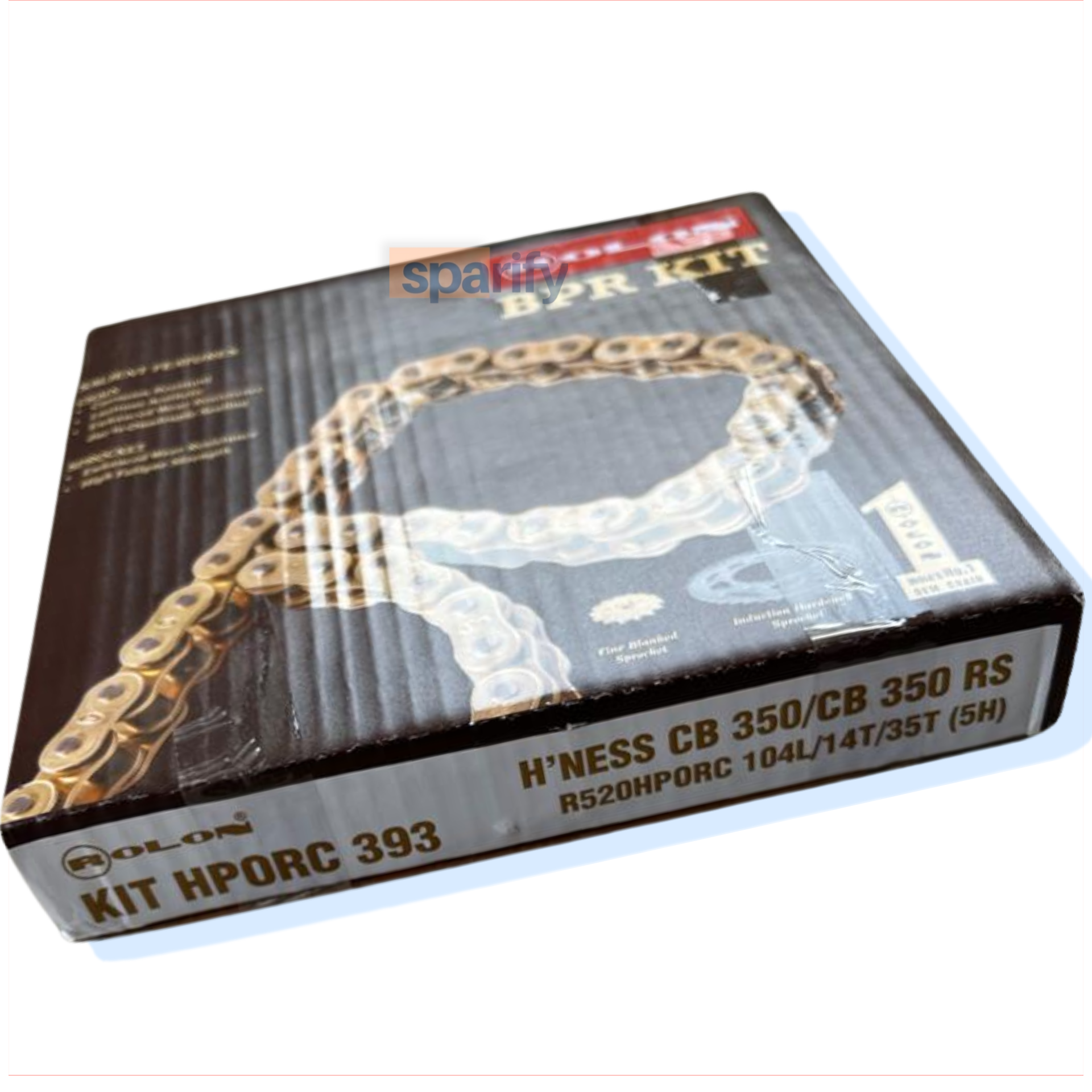 Honda highness cb350 Brass chain sprocket kit by Rolon