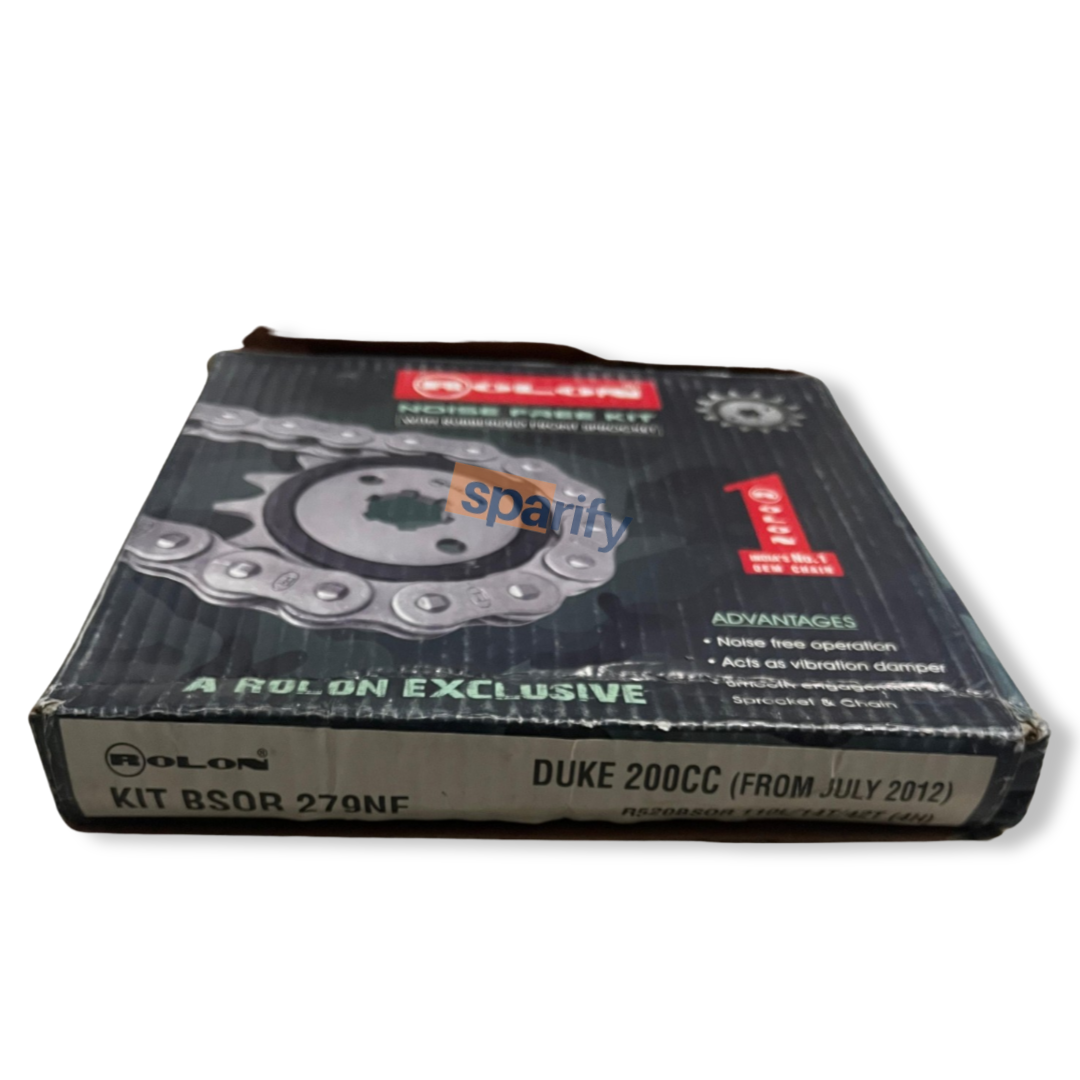 Rolon Chain Sprocket DUKE 200CC (FROM JULY 2012 - 2014) NOISE FREE ...