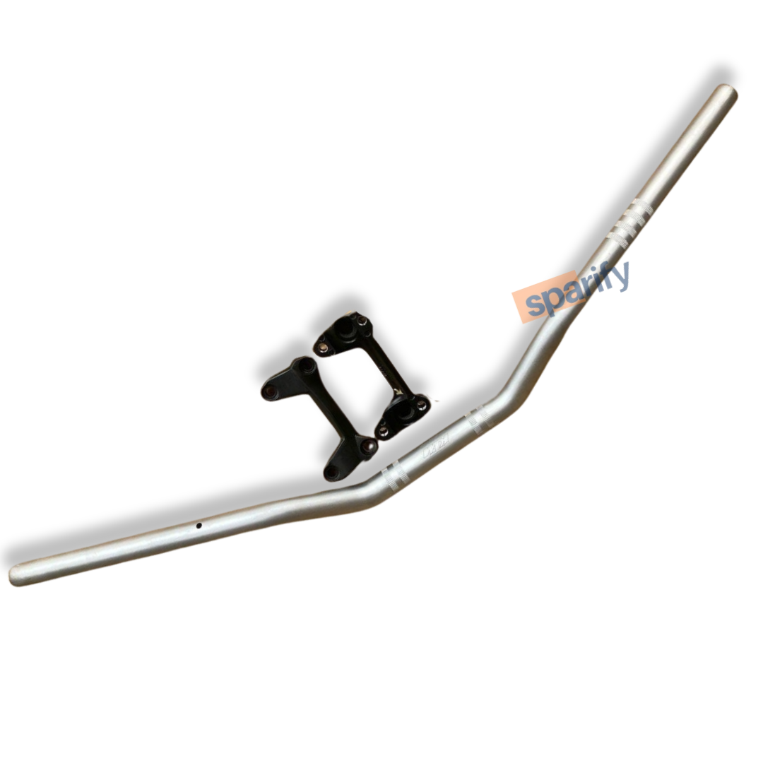 Ktm duke handlebar with handlebar holder ( SILVER ) - COMBO – SPARIFY